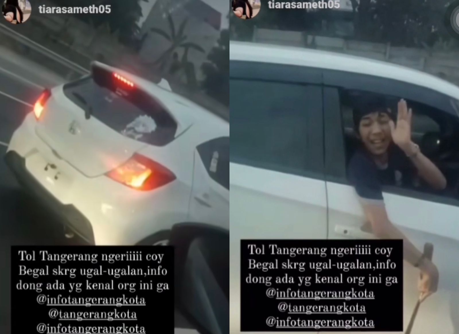 Pria Viral yang Acungkan Celurit di Tol Tangerang Ditangkap Polisi